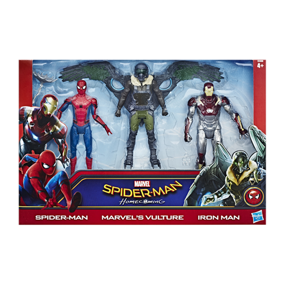 Hasbro C2408 Spiderman - Homecoming - 3-Figuren-Set - - Vulture - Iron ...